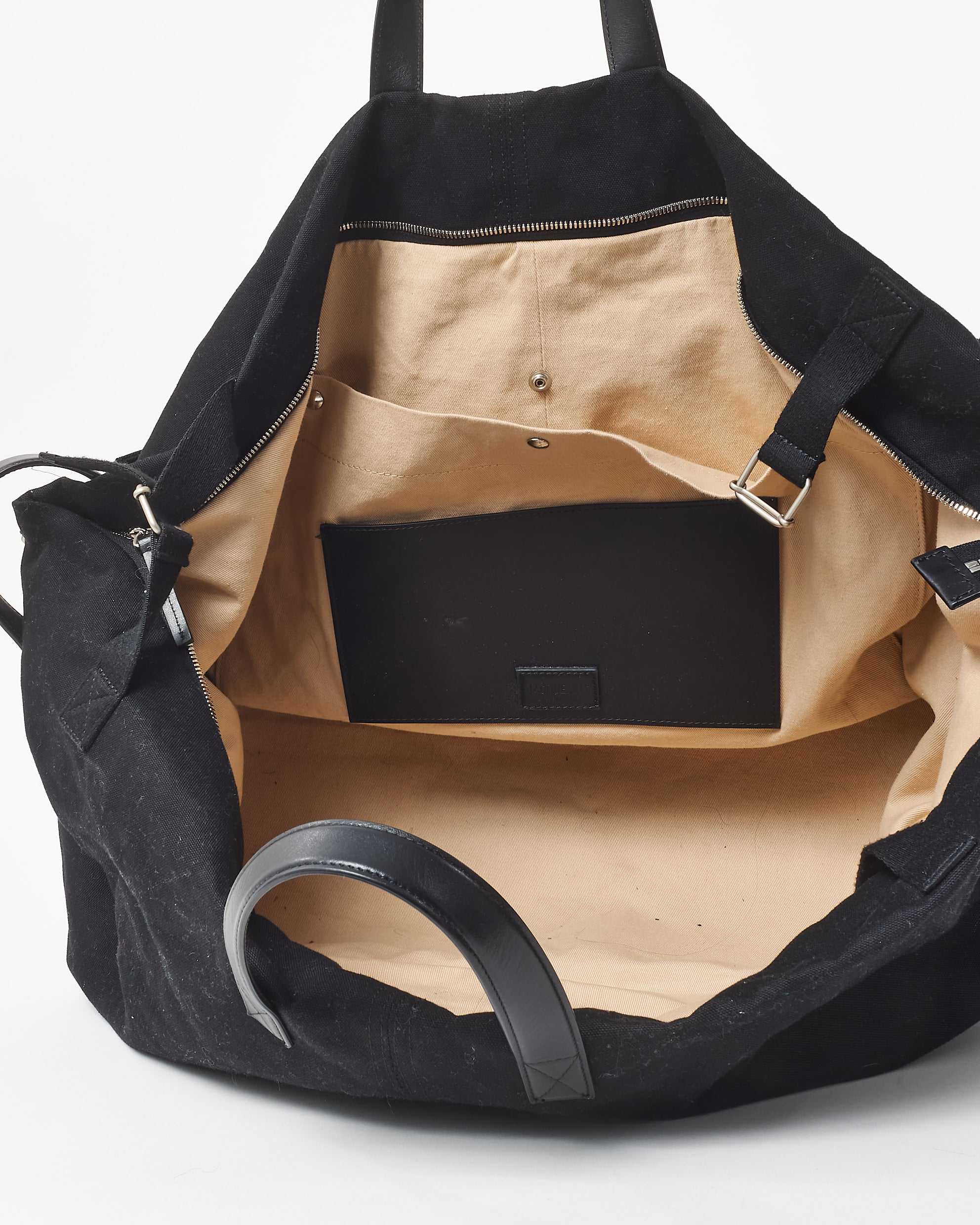 Jacquemus Black Canvas Weekender Travel Bag – RETYCHE