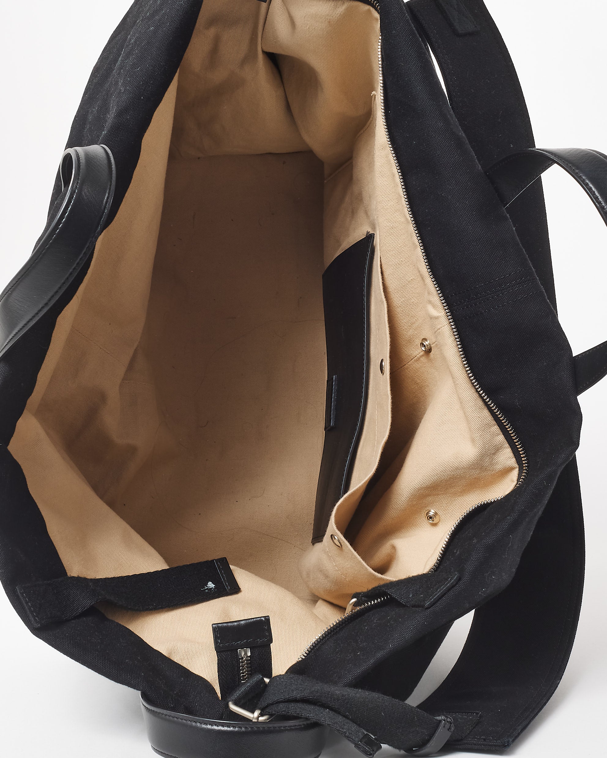 Buy Jacquemus Black Canvas Weekender Travel Bag - Authenticated Pre ...
