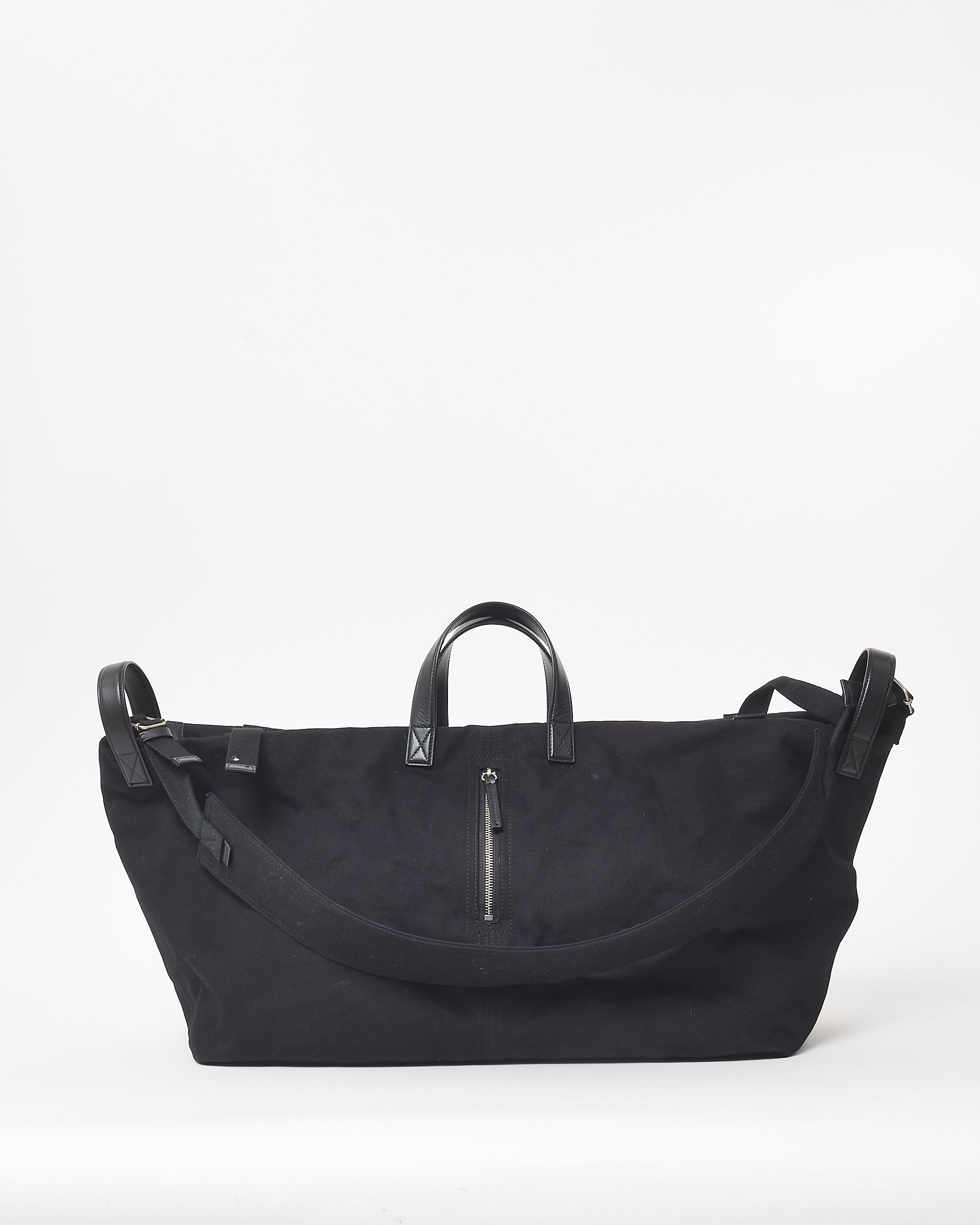 Buy Jacquemus Black Canvas Weekender Travel Bag - Authenticated Pre ...