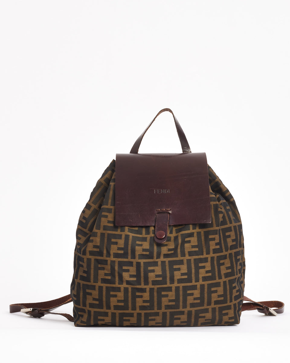 Fendi Vintage Brown Zucca Print Canvas Backpack – RETYCHE