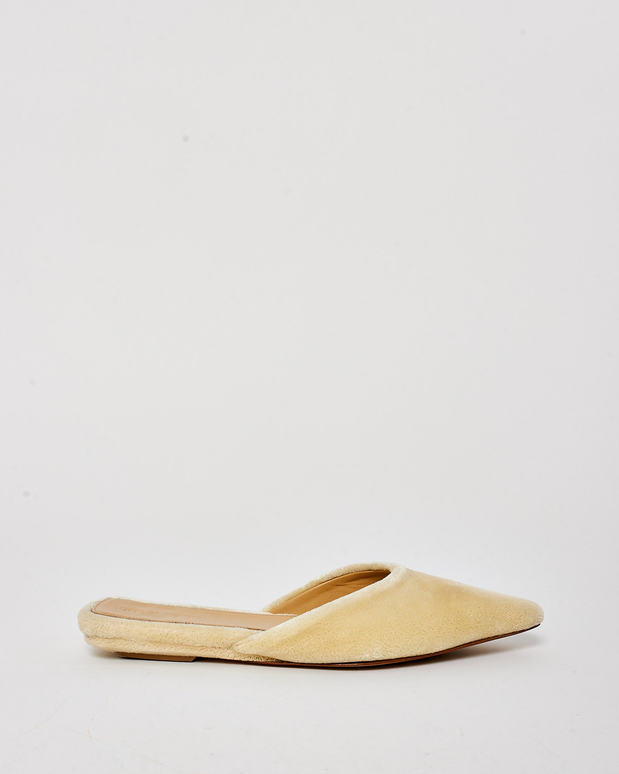 Buy Bottega Veneta Pastel Yellow Shearling Mule Slides - 37 ...