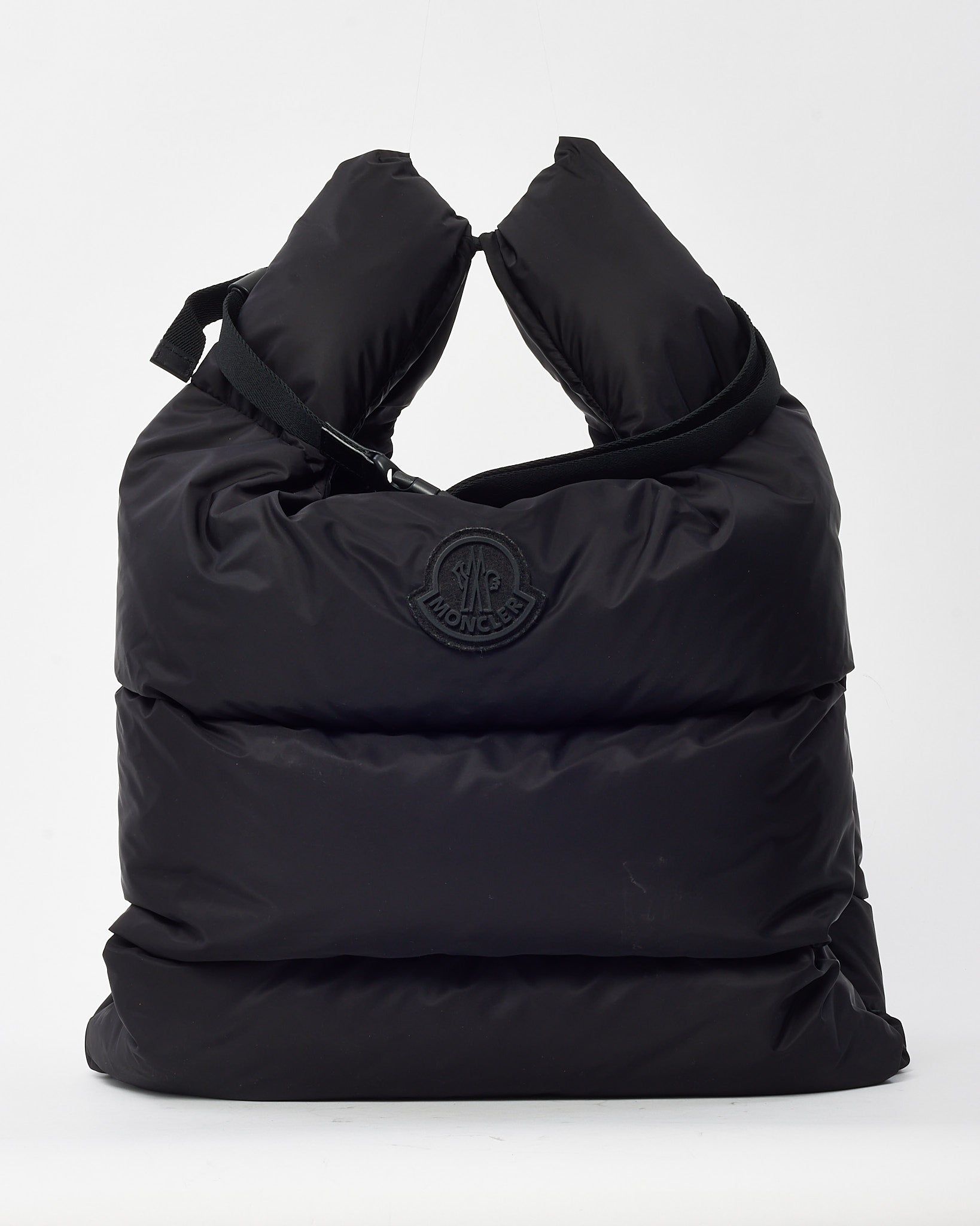 Buy Moncler Black Shell Puffer Legere Tote XL with Strap ...