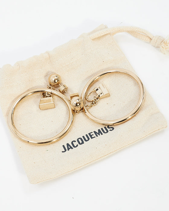 Jacquemus Silver Le Chiquito Drop Hoop Earrings – RETYCHE